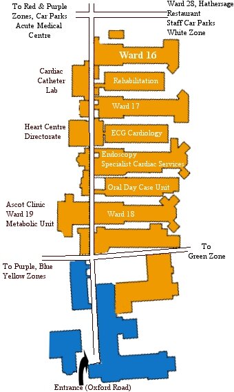 Map of orange zone